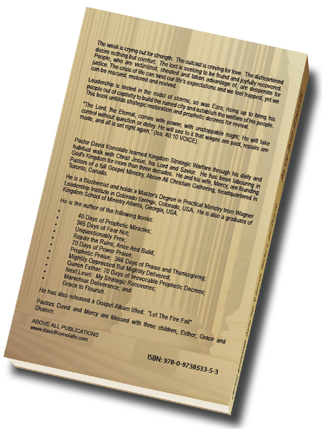 [NEW BOOK] Strategic Restoration – David Komolafe